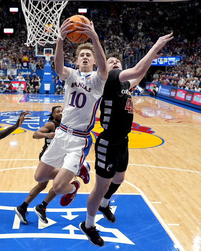 Furphy has career-highs of 23 points, 11 rebounds as No. 7 Kansas beats ...