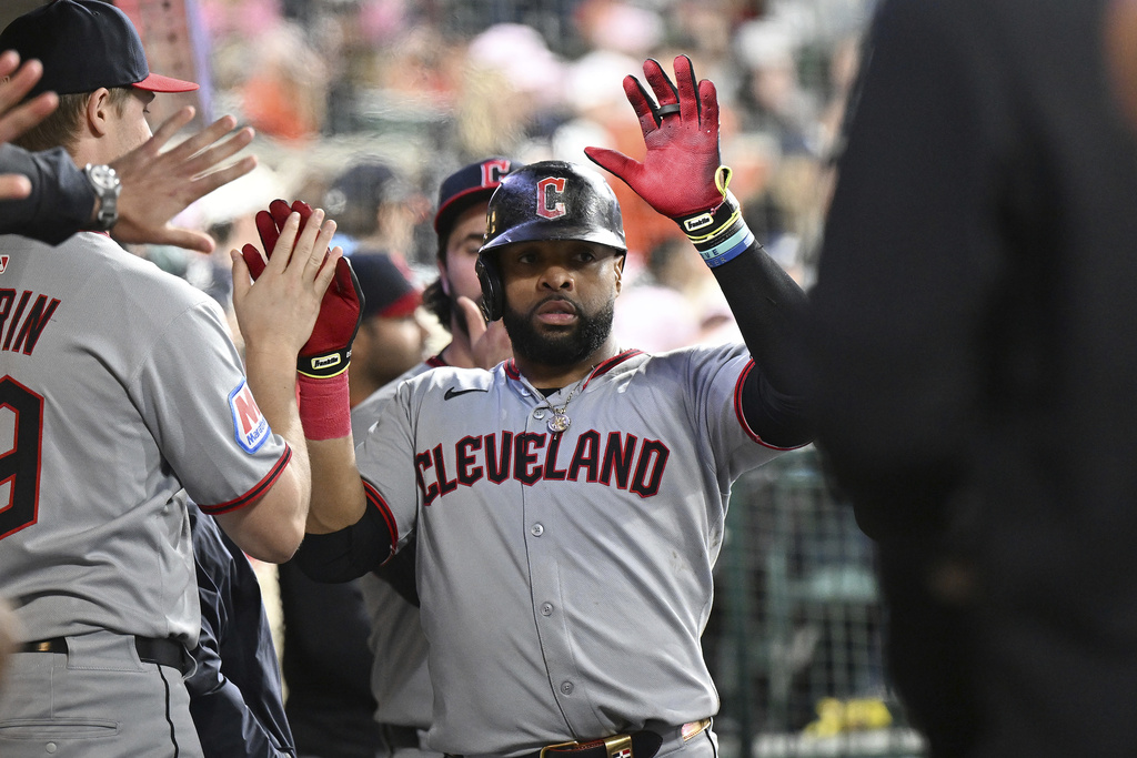 Guardians 1B Carlos Santana scratched as precaution against Tigers with ...