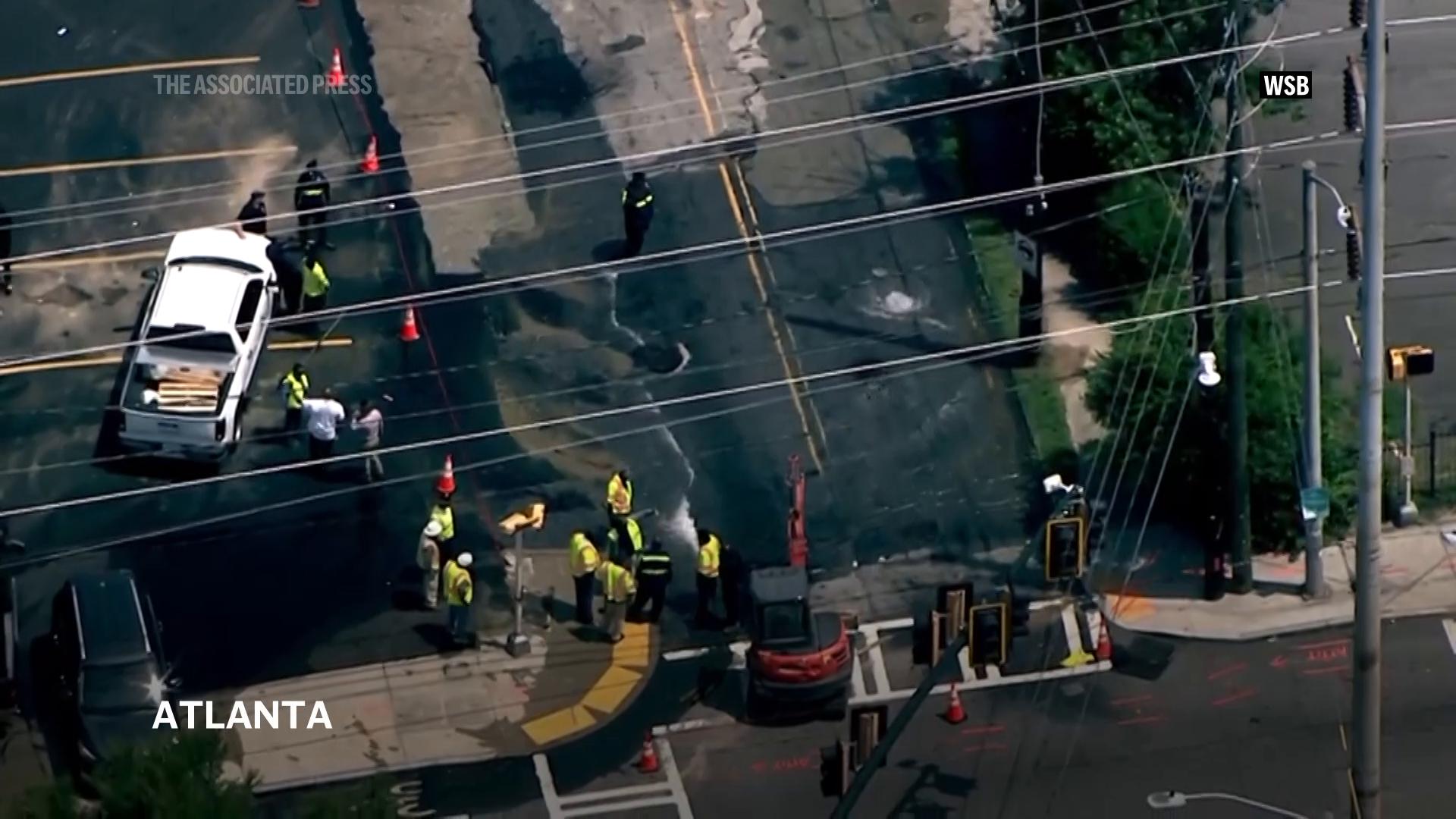 Water begins to flow again in downtown Atlanta after outage that began ...