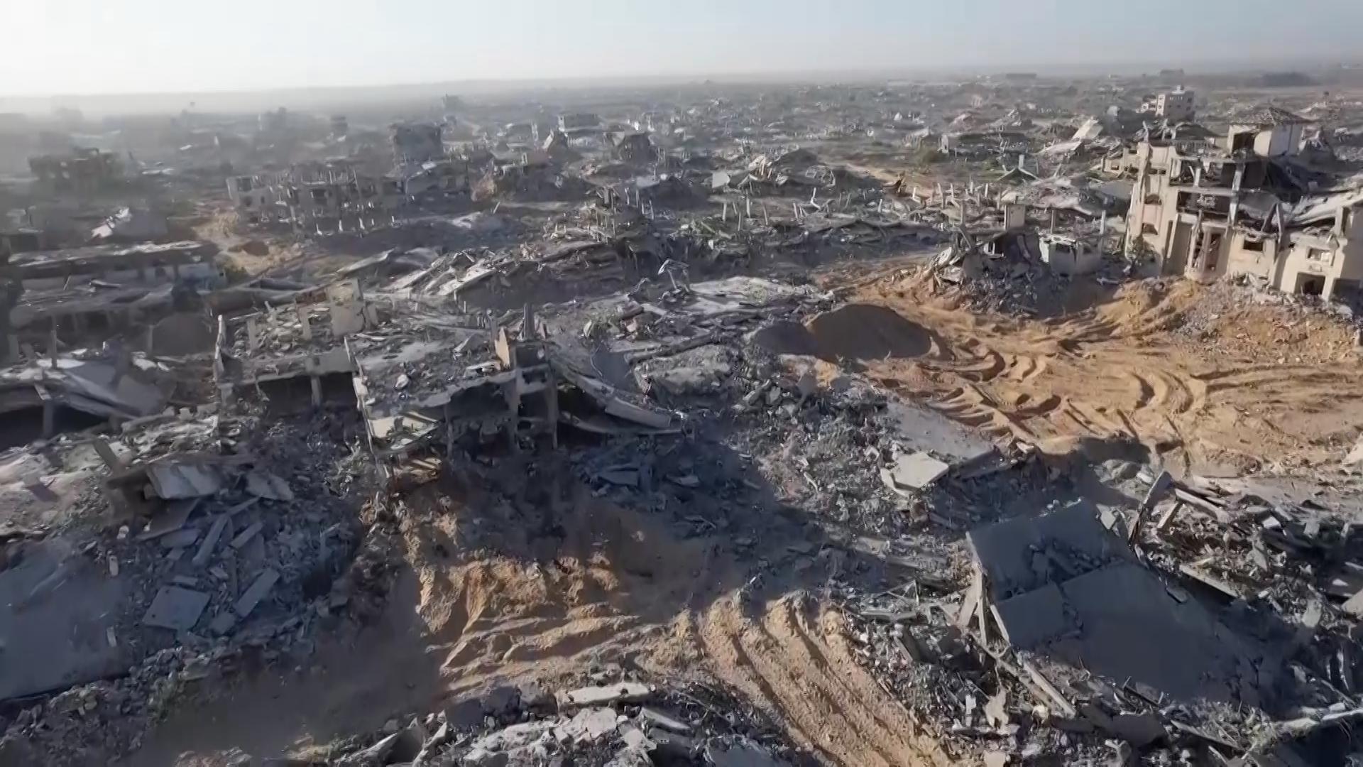 Drone footage above Gaza City shows the toll of 2 years of war - The ...