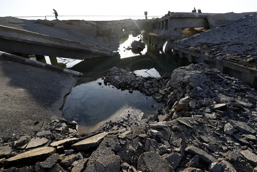 Destruction of Lebanon-Syria border crossings in Israeli airstrikes ...