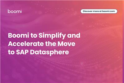 Boomi to Simplify and Accelerate the Move to SAP Datasphere | AM 870 ...