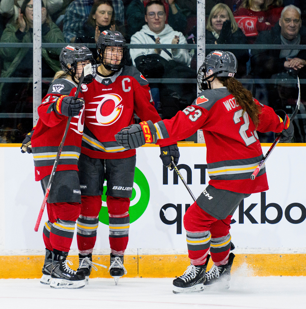 Brianne Jenner scores twice to lead the Charge to a 5-2 victory over ...