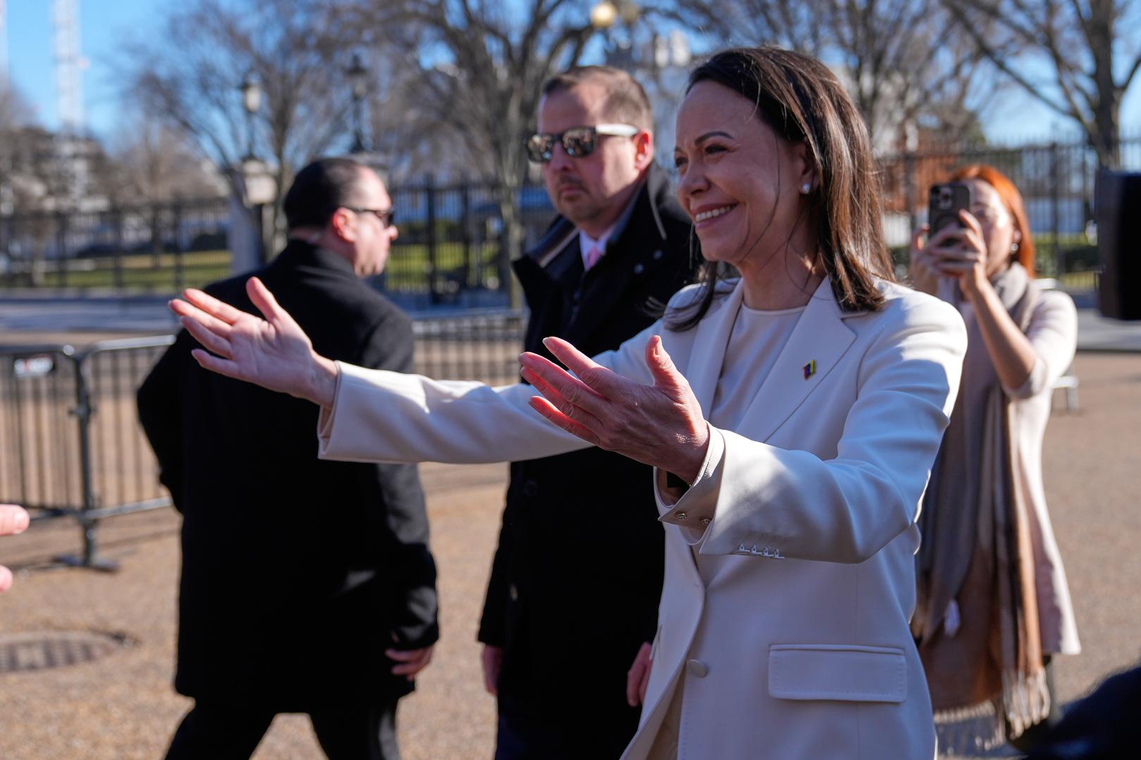 Venezuela's Machado says she presented her Nobel Peace Prize to Trump ...