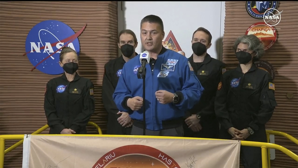 Crew of NASA's earthbound simulated Mars habitat emerge after a year ...