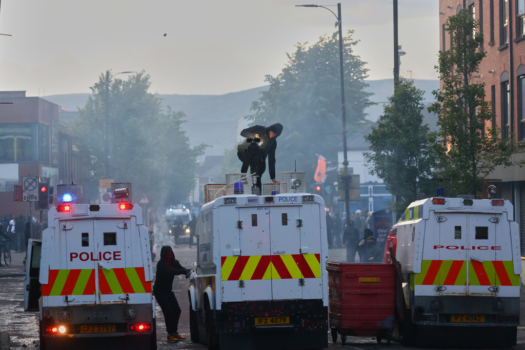 Photos show the aftermath of anti-immigration protests in Northern ...