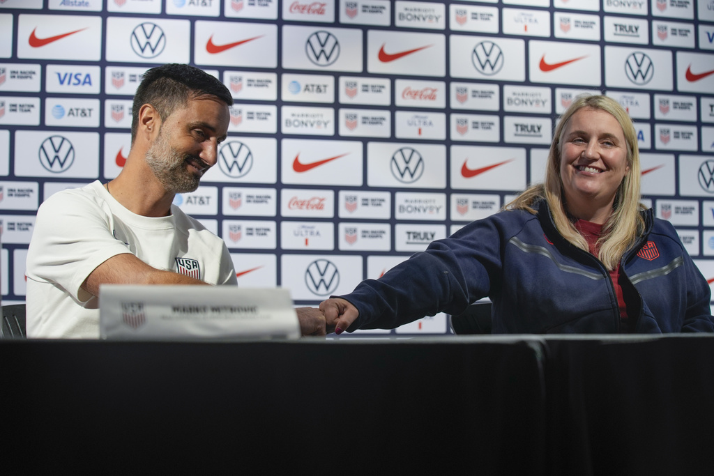 US women's coach Emma Hayes sidesteps equal pay question if high-priced star takes over American ...
