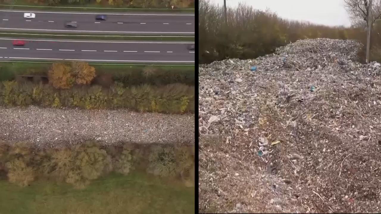 Mountain of illegally dumped trash near Oxford river causes outcry in ...