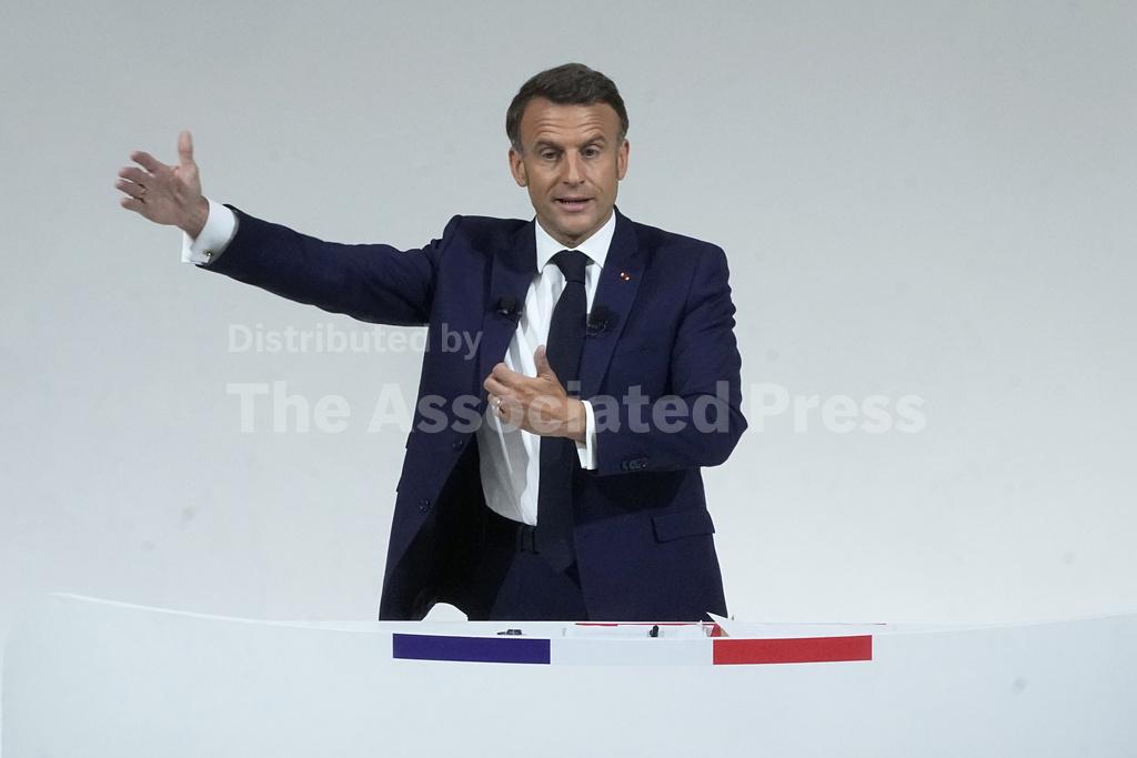 French President Macron defends decision to call snap election, urges ...