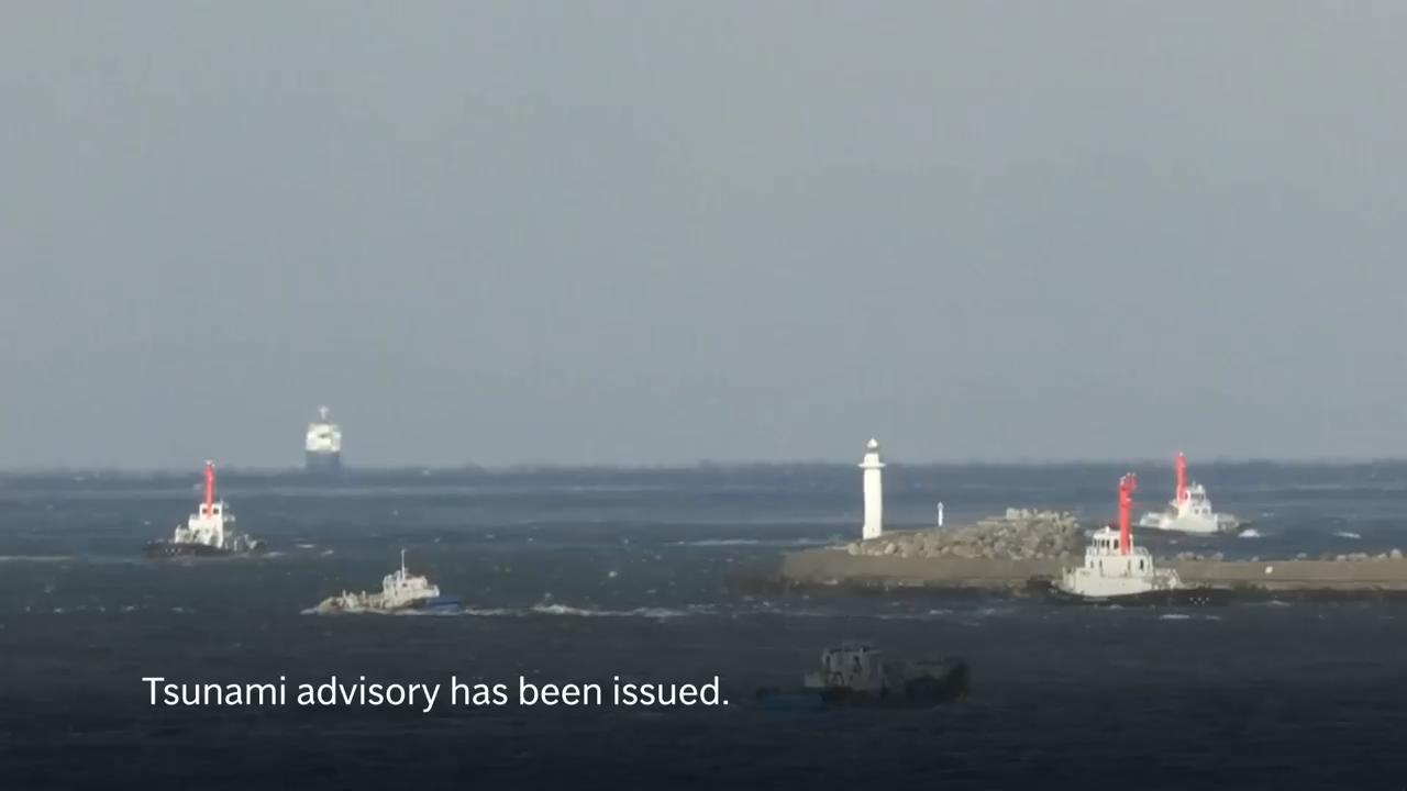 A 6.7 magnitude earthquake causes small tsunami waves off northeastern ...